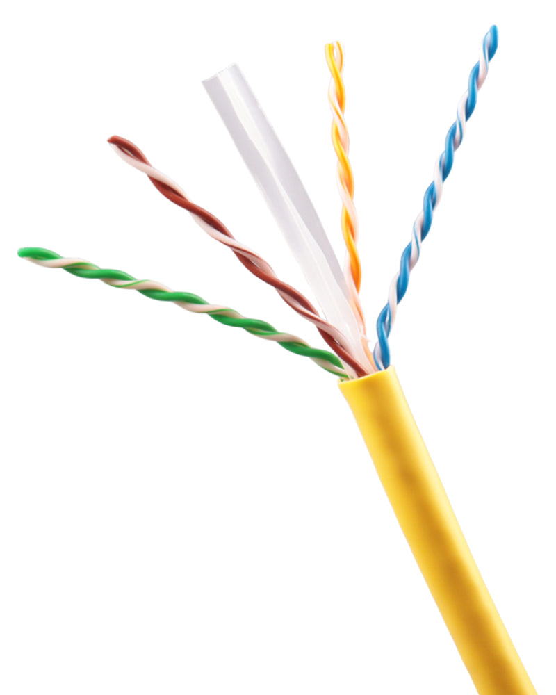 Cat 6 PVC Cable | Yellow | 1000' Pull Box — Lion Beam