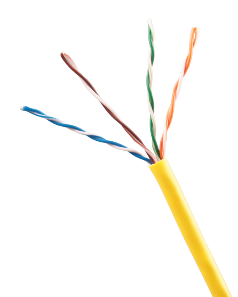 Cat 5e CMR Cable | Yellow | 1000' Pull Box — Lion Beam