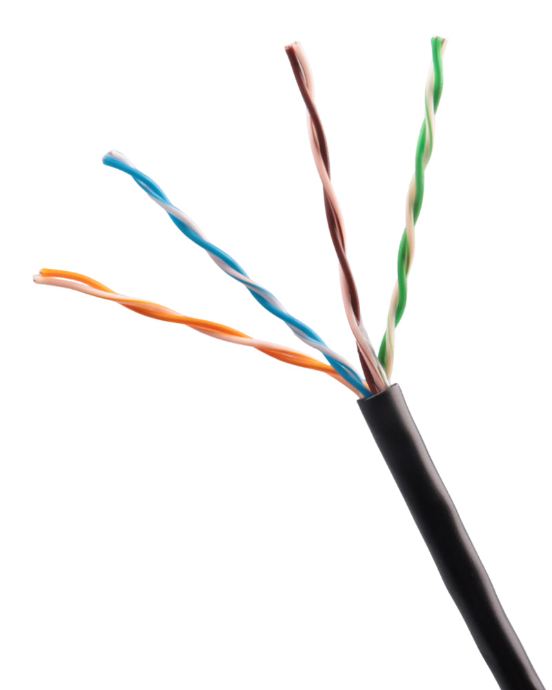 Cat 5e CMP (Plenum) Cable | Black | 1000' Pull Box — Lion Beam